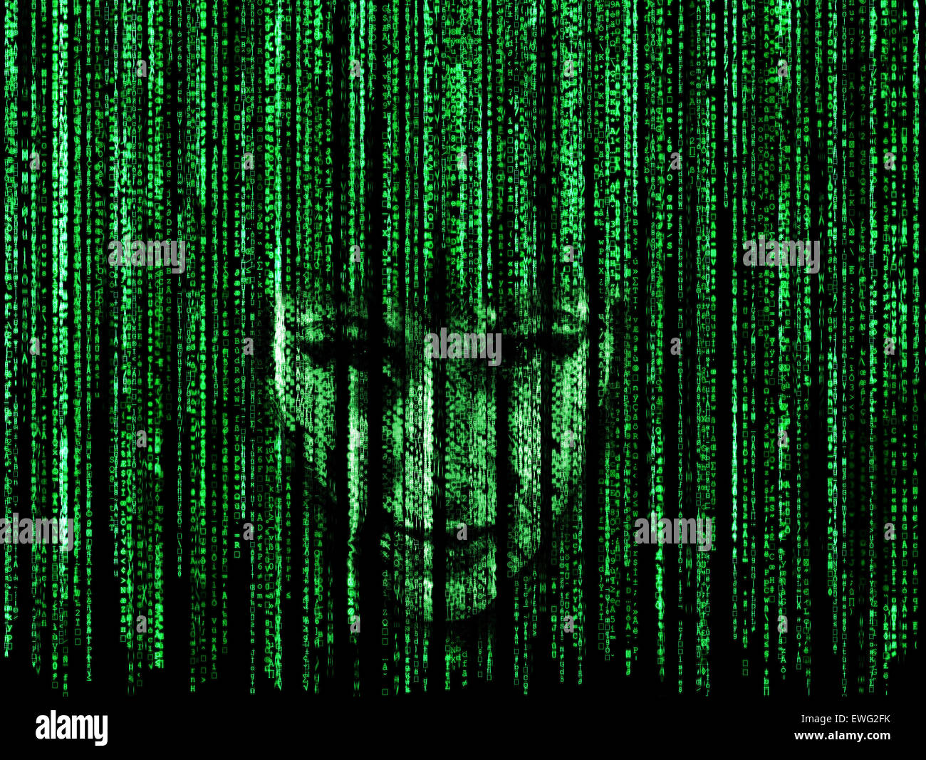 Matrix face hi-res stock photography and images - Alamy