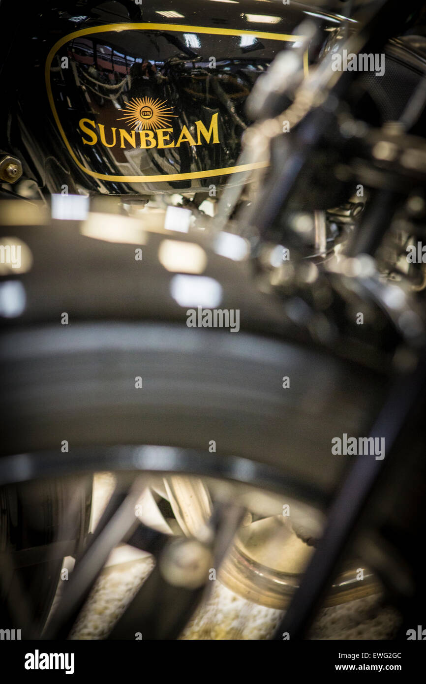 Sunbeam classic motorcycle trademark insignia Stock Photo - Alamy