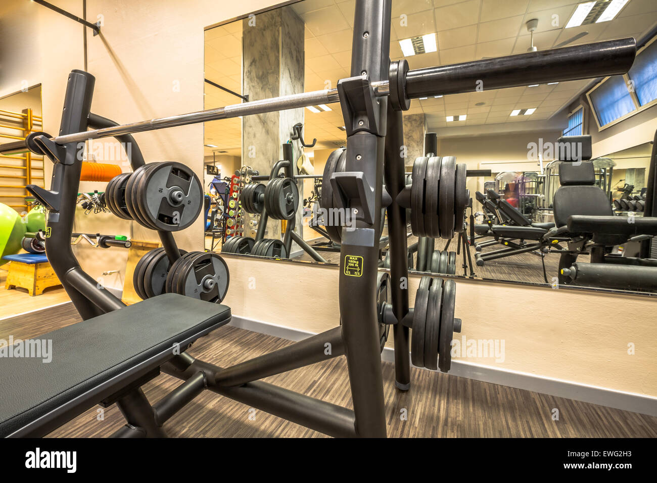 Modern indoor gym panoramic hi-res stock photography and images - Alamy