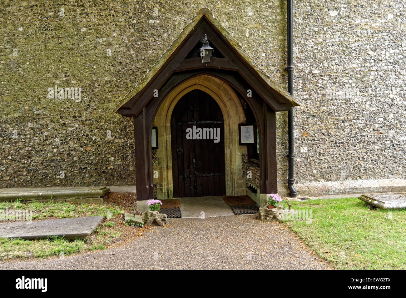 Holy Trinity Church door and porch Stock Photo - Alamy