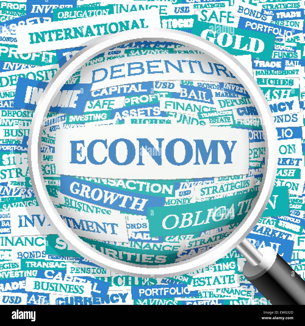 Economy term Stock Vector Images - Alamy