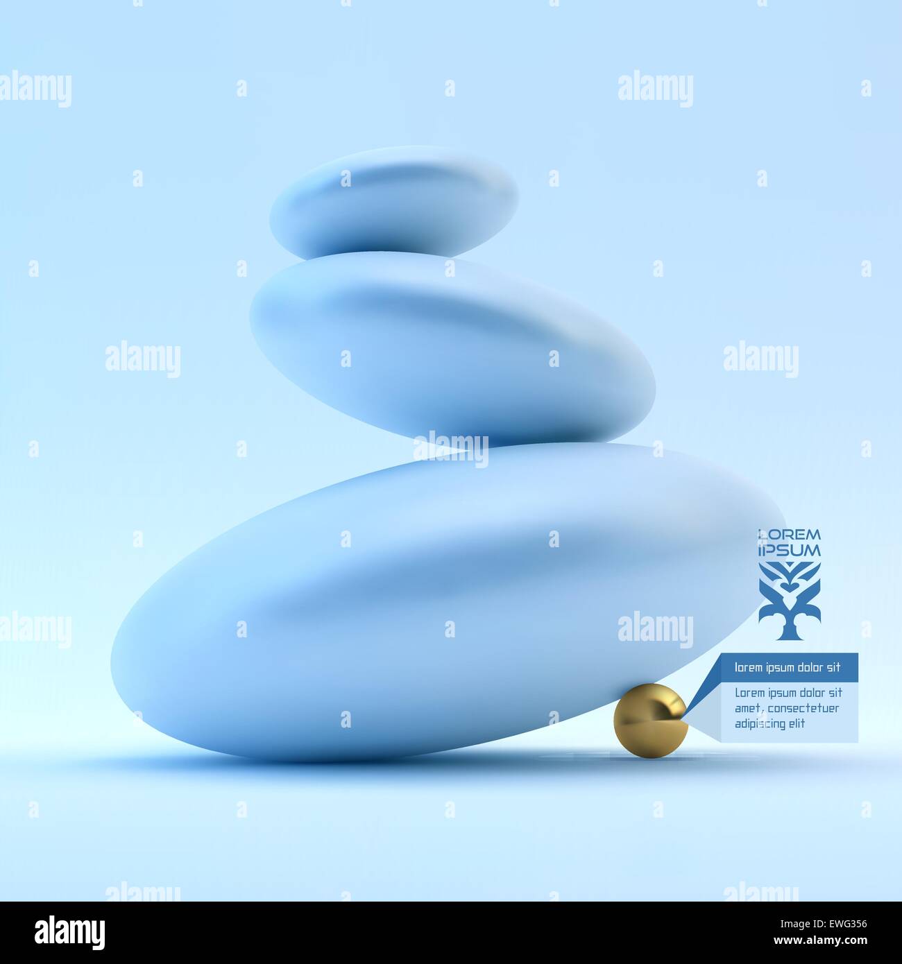 3d concept illustration. Usable for different business design Stock ...