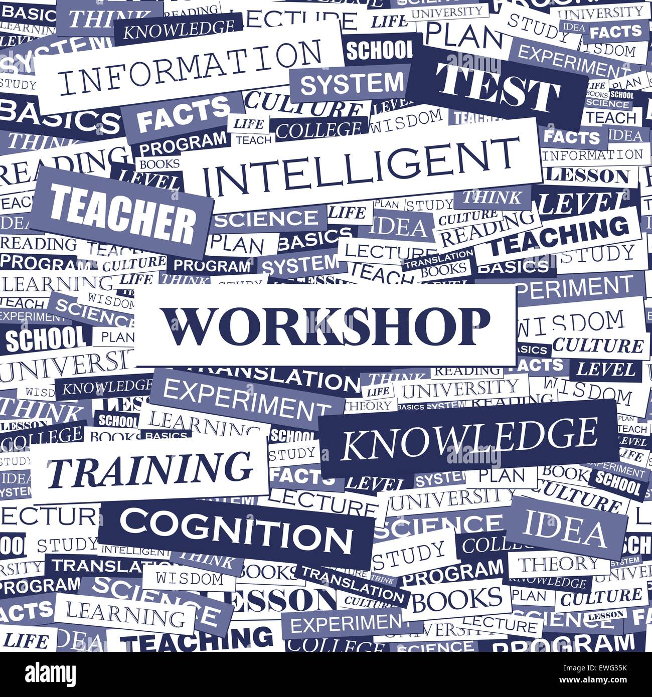 Workshop Background Concept Wordcloud Illustration Print Concept Word