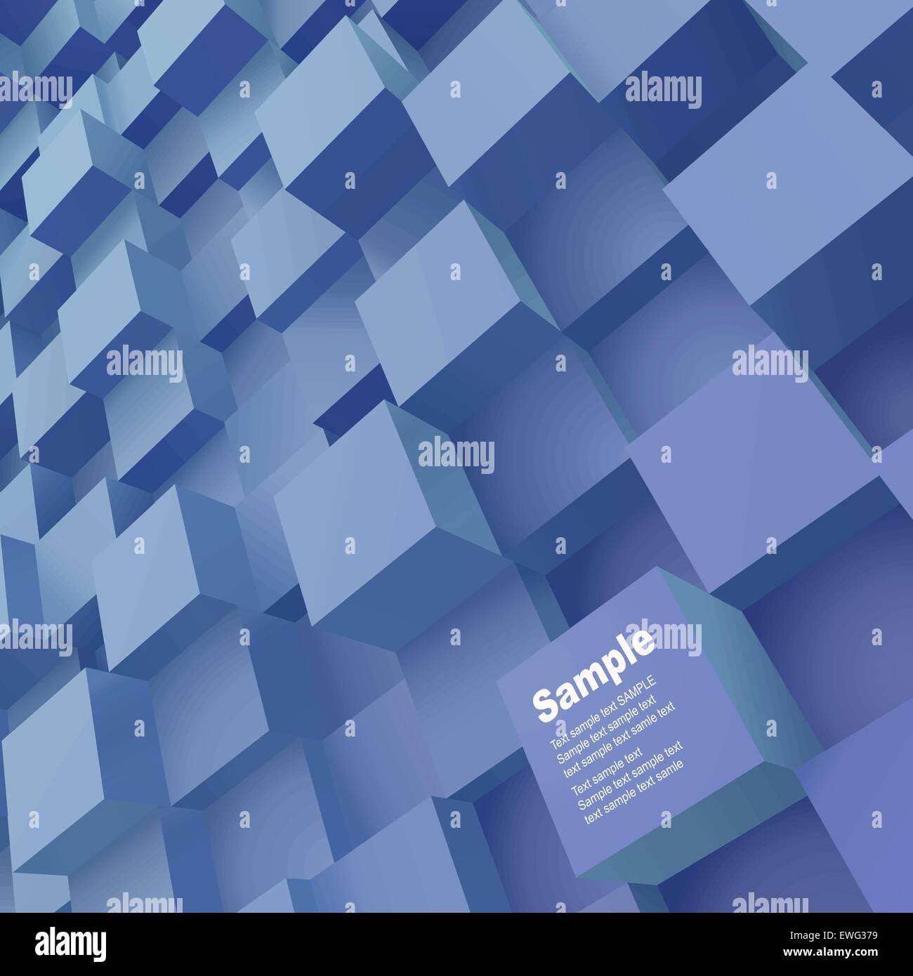 3d blocks structure background. Abstract illustration Stock Vector ...