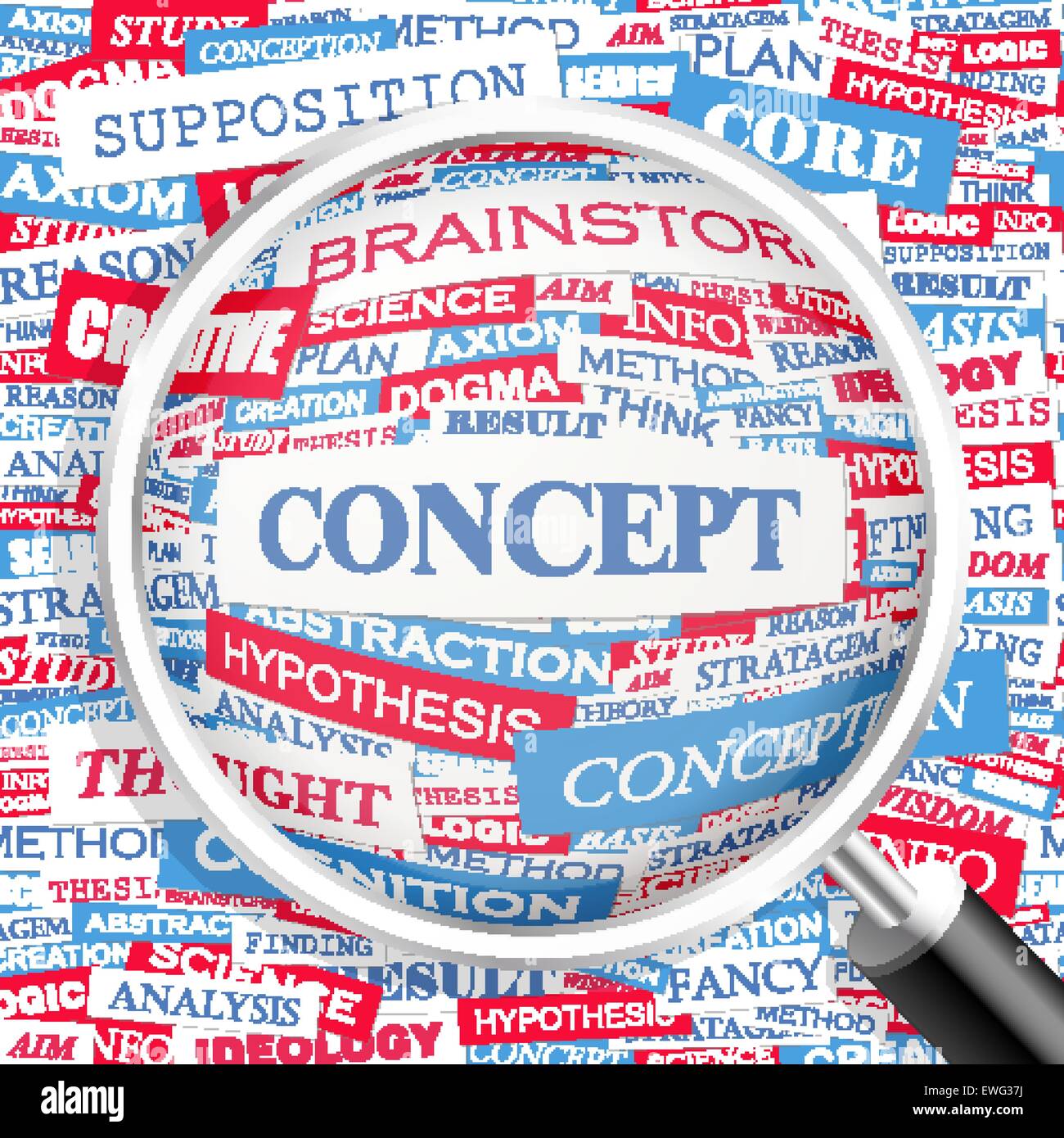 CONCEPT. Word cloud illustration. Tag cloud concept collage. Usable for ...