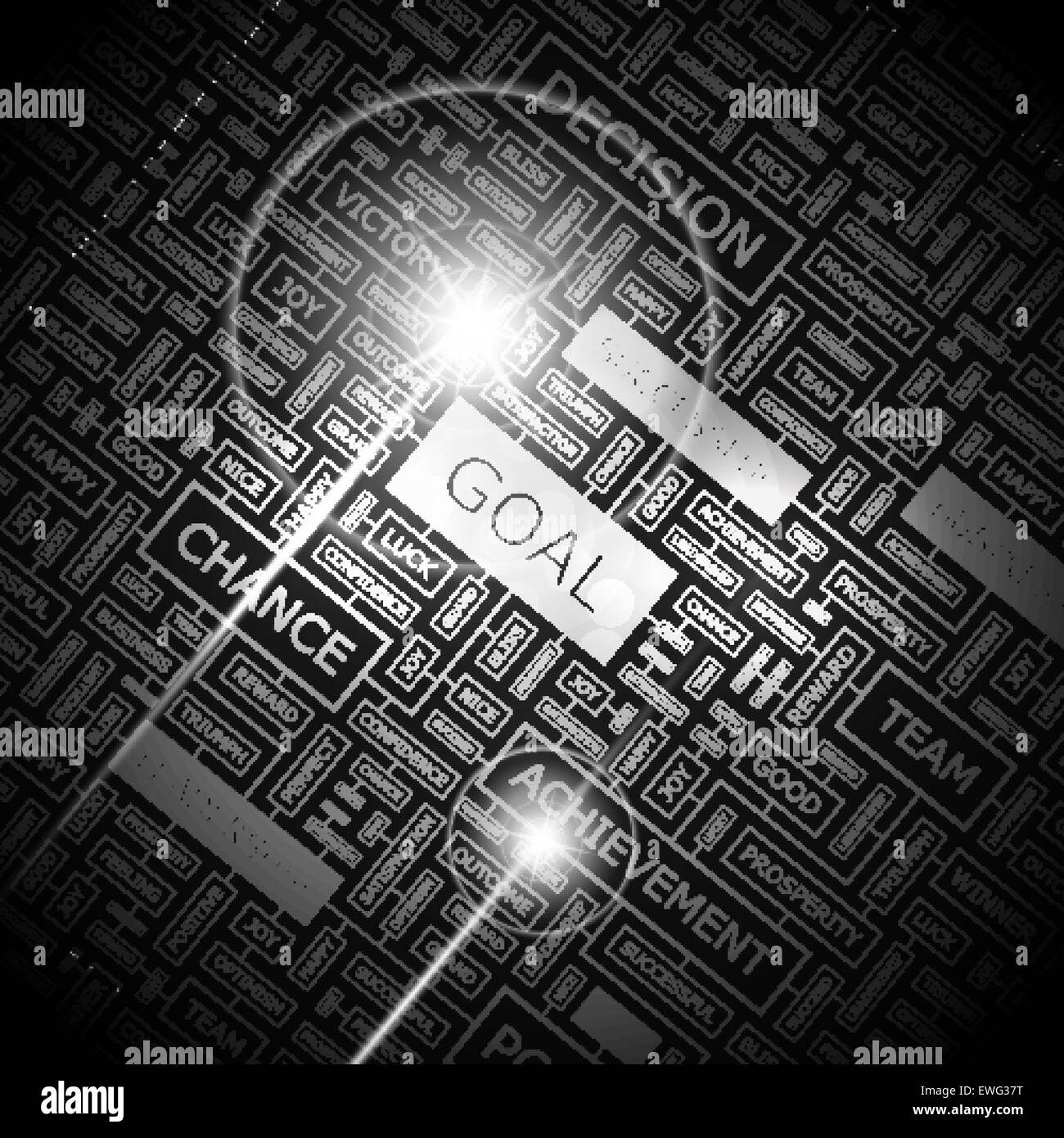 GOAL. Word cloud illustration. Tag cloud concept collage Stock Vector ...