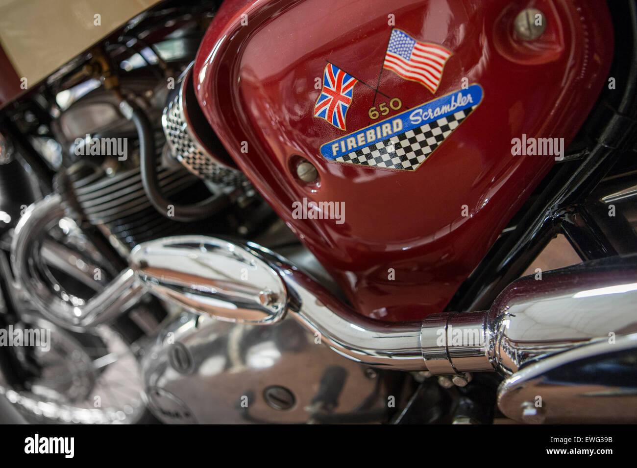 BSA Firebird classic motorcycle trademark insignia Stock Photo - Alamy