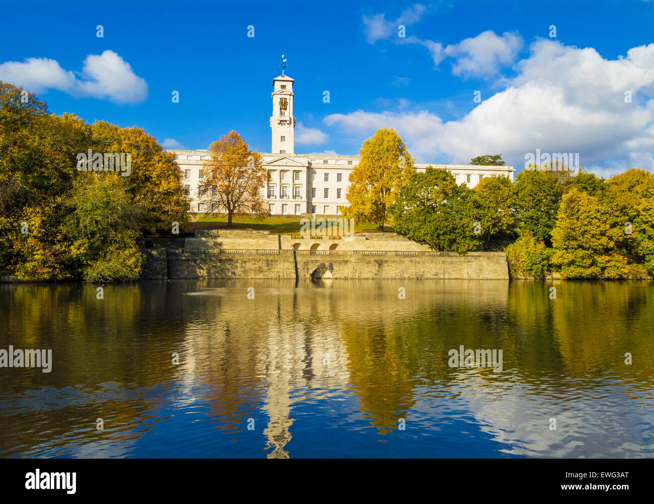 Nottingham University of Nottingham Highfields University park lake and ...