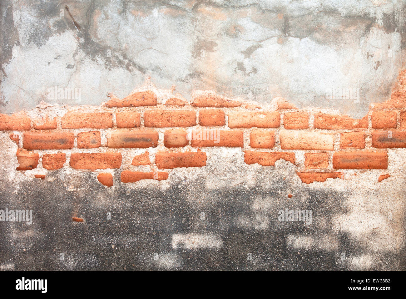 Old red brick wall background texture corrosion construction Stock ...