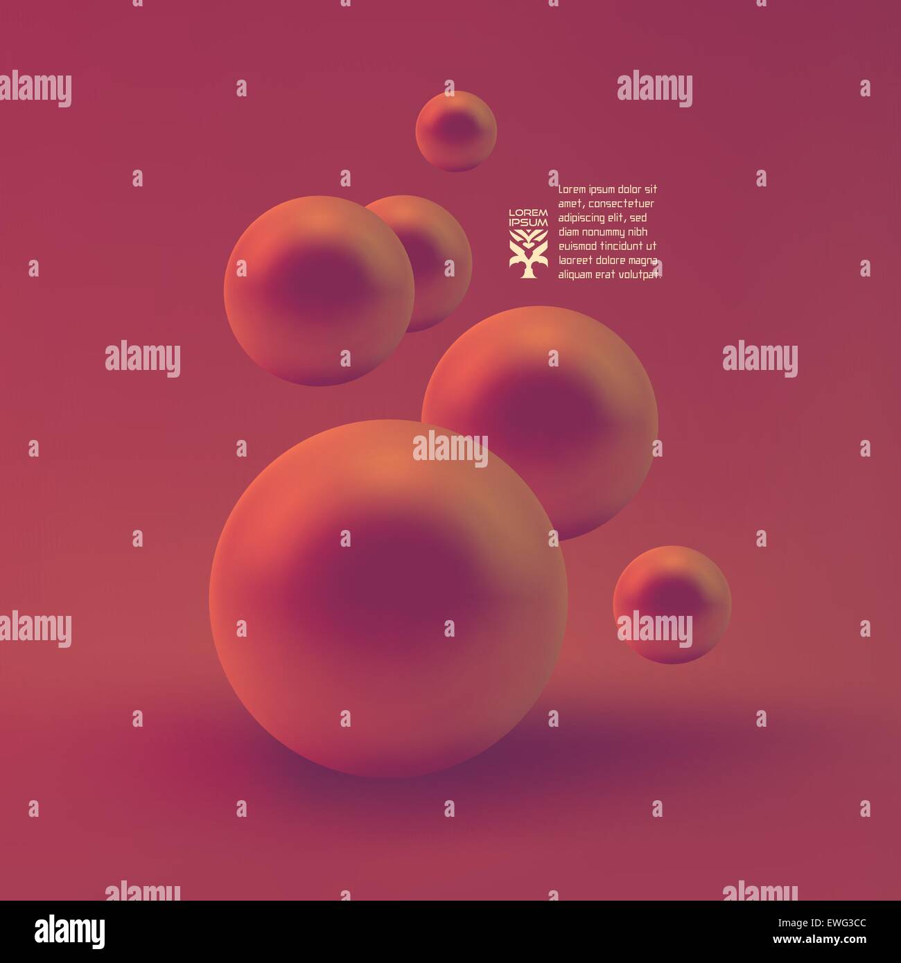 Random spheres background. 3D illustration Stock Vector Image & Art - Alamy