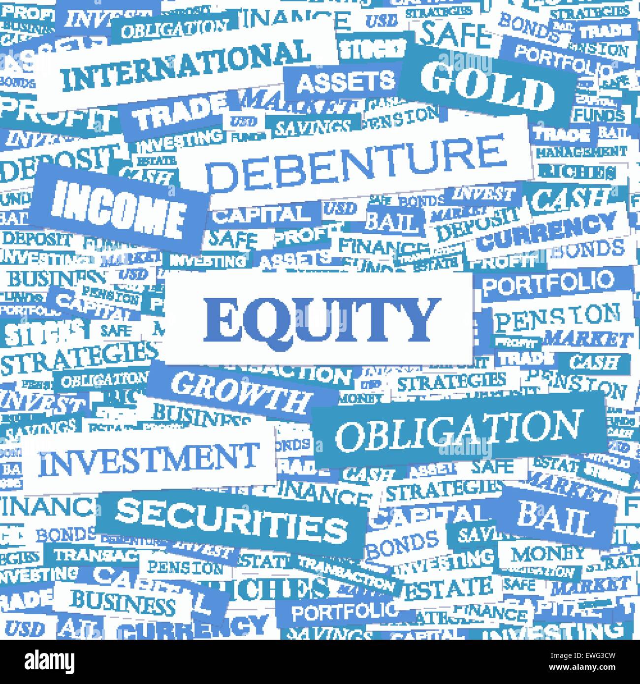 EQUITY. Word cloud illustration. Tag cloud concept collage Stock Vector ...