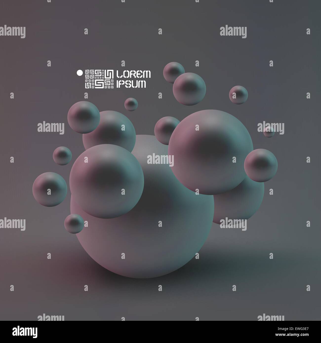 Random spheres background. 3D illustration Stock Vector Image & Art - Alamy