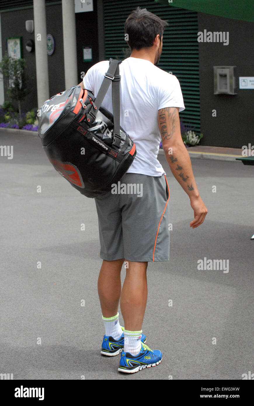 Wimbledon London, UK, 25 June 2015. Serbian tennis player Janko ...