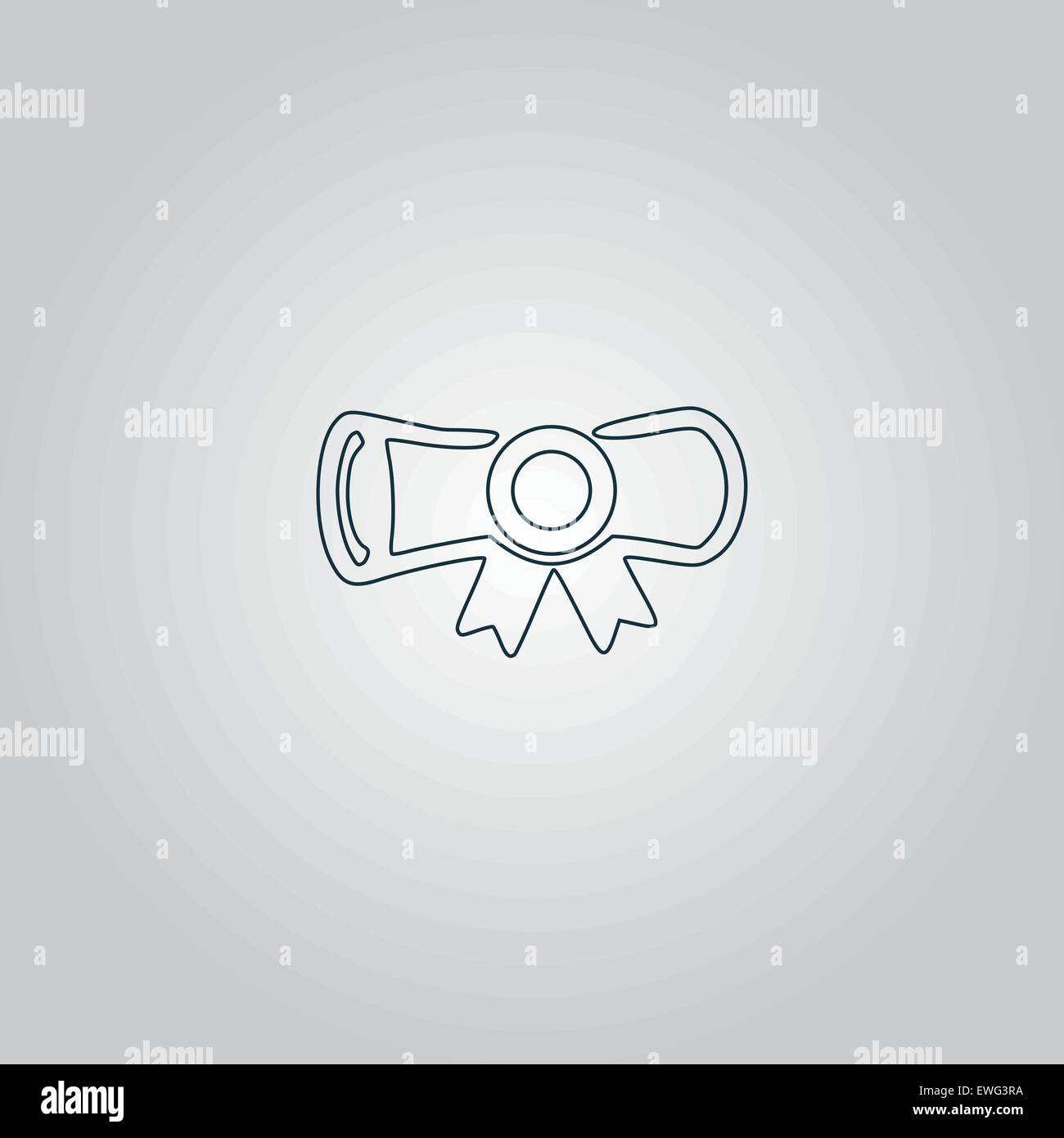 Graduation design diploma roll Stock Vector Images - Alamy