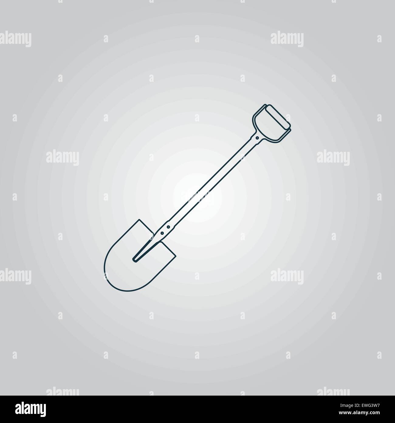 Shovel - Vector icon Stock Vector Image & Art - Alamy