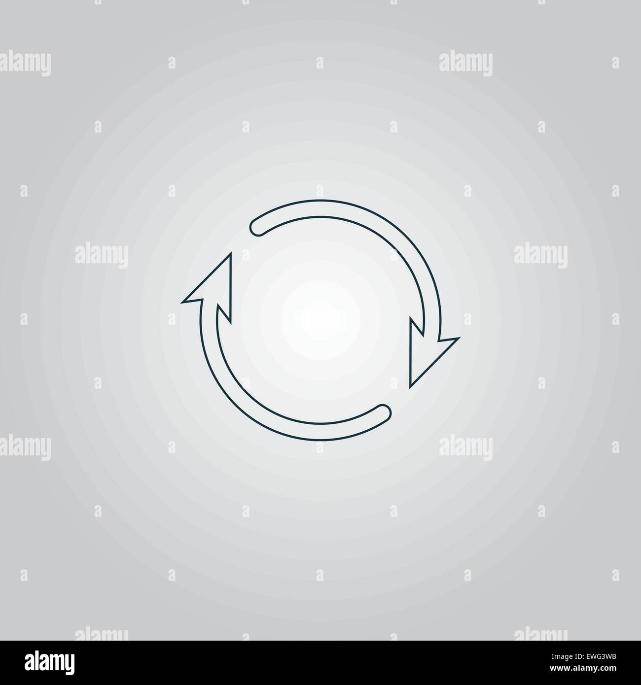 Arrow circle icon - cycle, loop, roundabout Stock Vector Image & Art ...