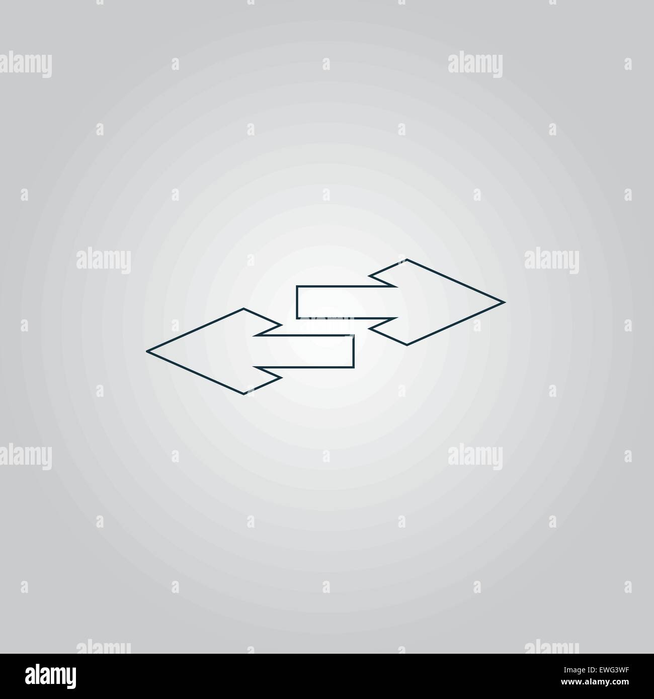 Two side arrow icon Stock Vector Image & Art - Alamy