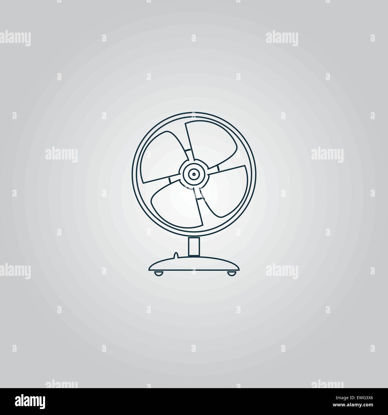 table fan - vector illustration Stock Vector Image & Art - Alamy