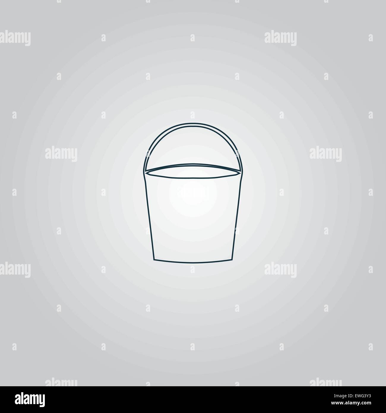 Bucket vector icon Stock Vector Image & Art - Alamy