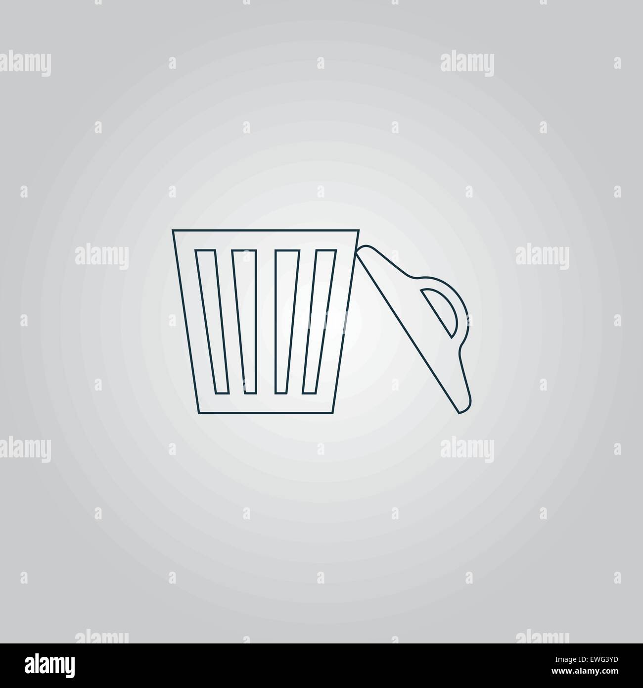 Trash can. Vector illustration Stock Vector Image & Art - Alamy