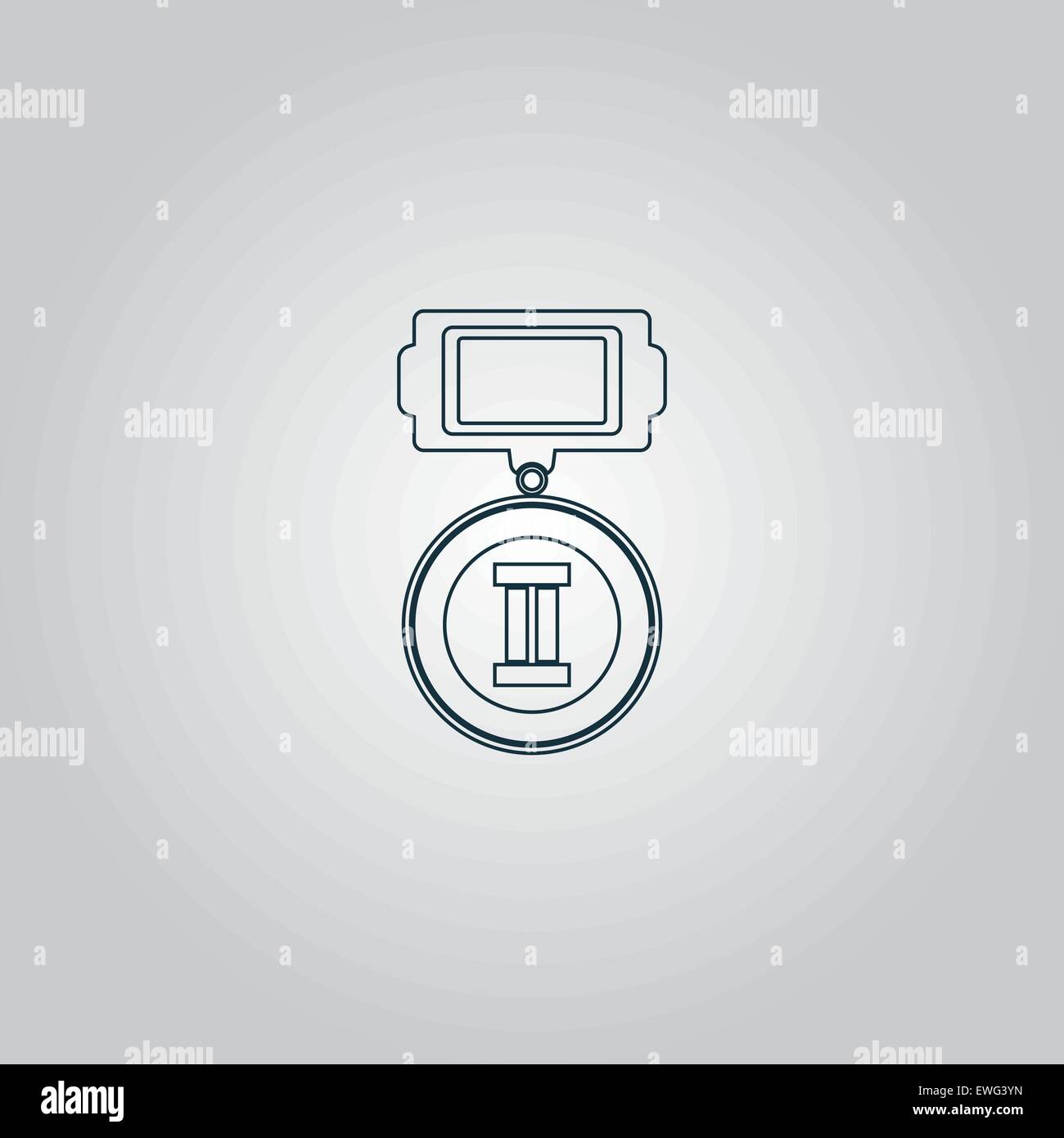 Medal line style icon Stock Vector Images - Alamy