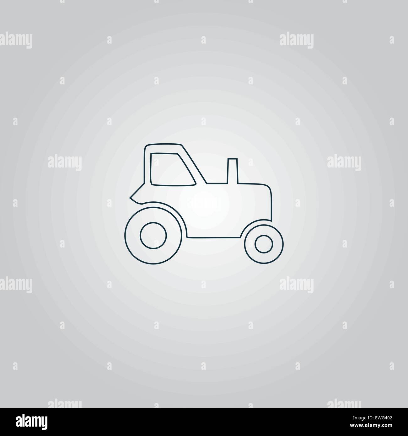 Tractor vector icon Stock Vector Image & Art - Alamy