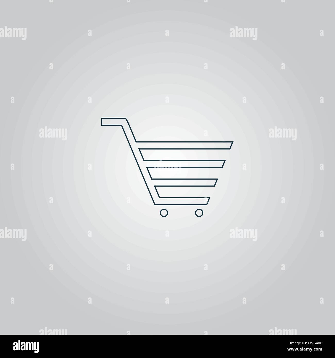 Trolley shopping cart Stock Vector Images - Alamy