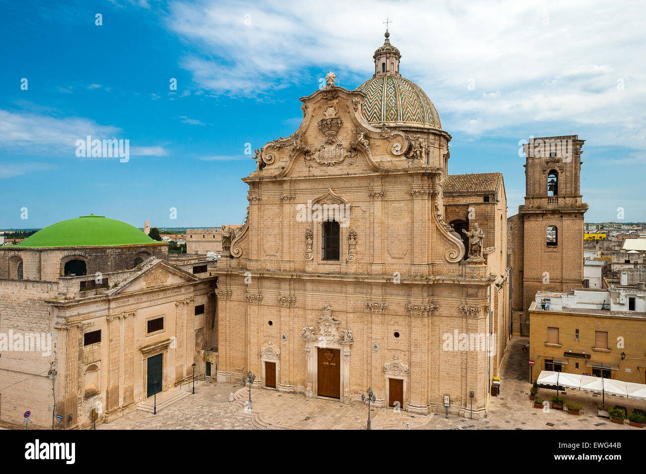 Italy Apulia Francavilla Fontana The Mother Church and S.Chiara church ...