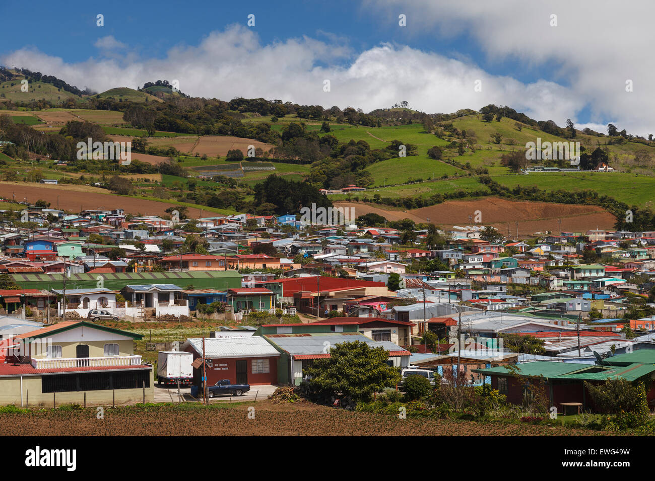 Cot village. Costa Rica. America Stock Photo - Alamy