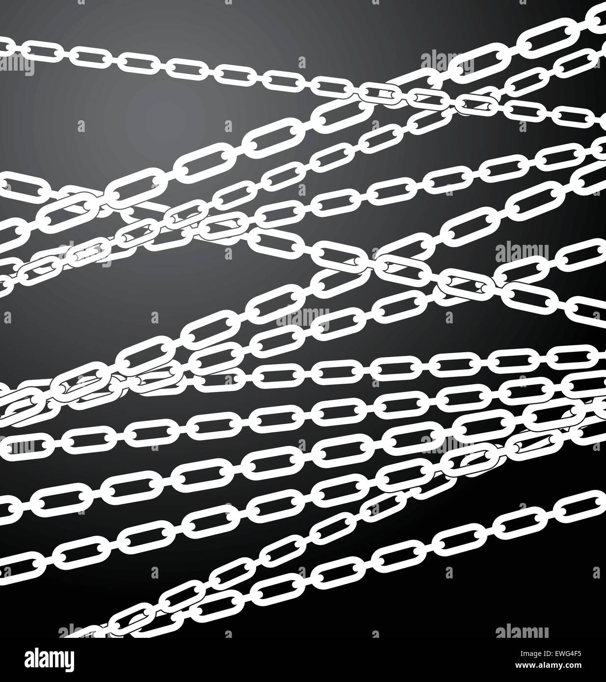 Texture / pattern with chains placed randomly. Enclosure, restriction ...