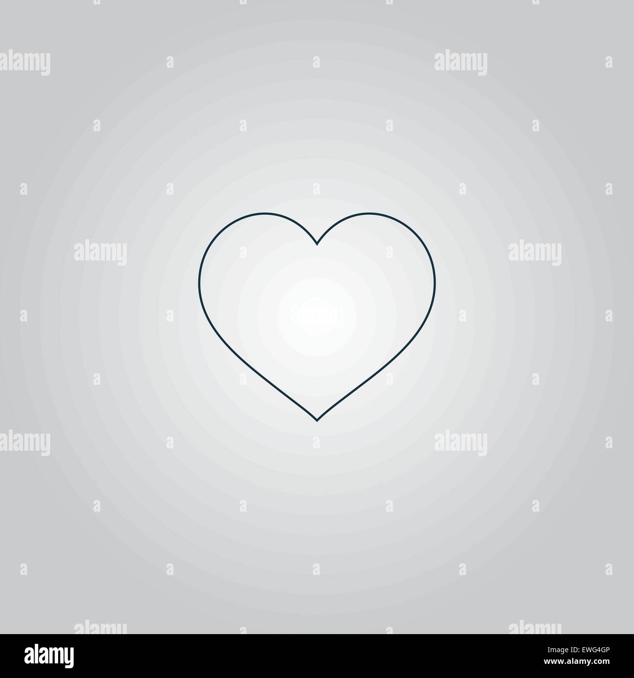 Flat heart icon Stock Vector Image & Art - Alamy