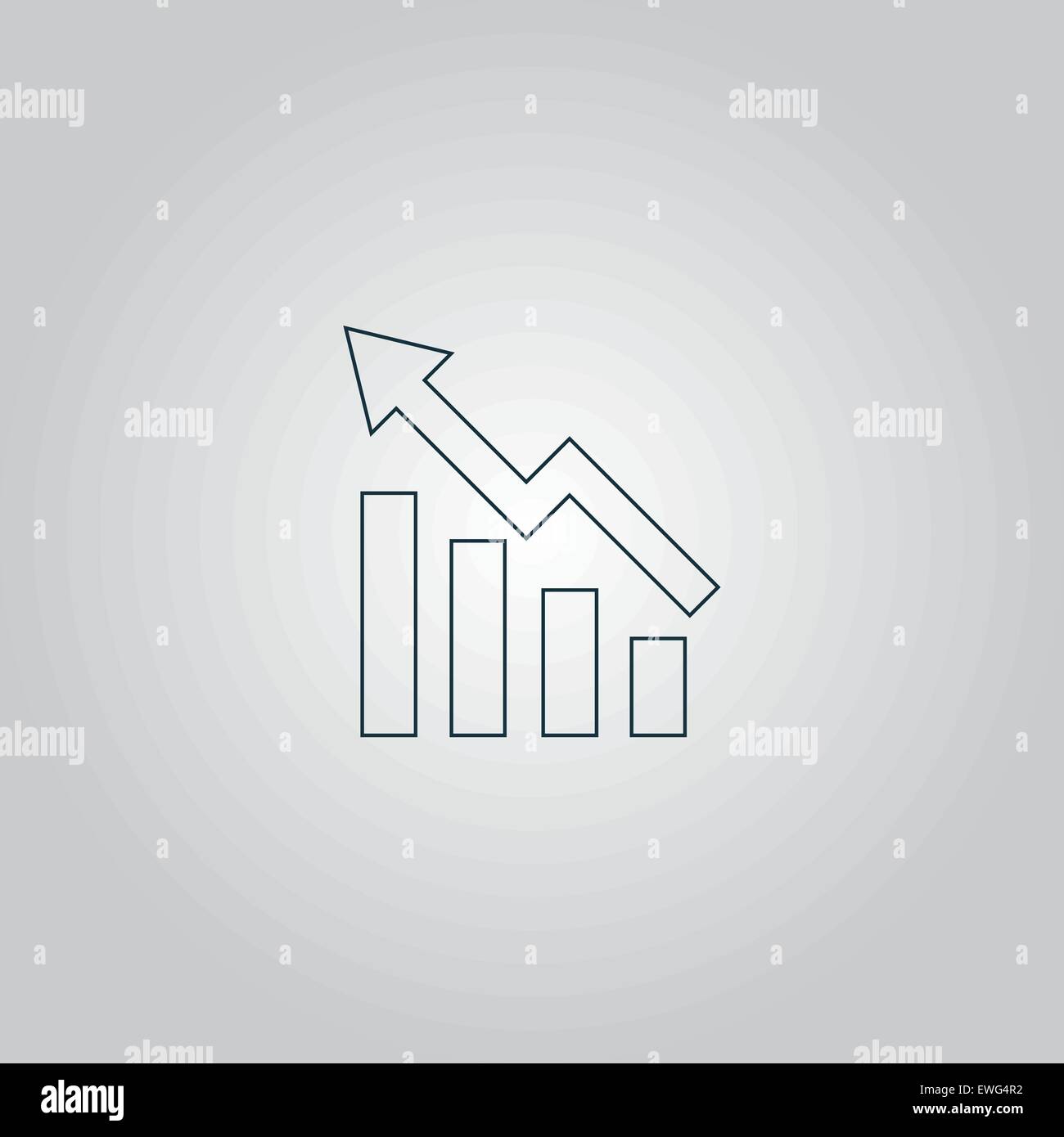 Growing bars graphic icon with rising arrow Stock Vector Image & Art ... Growing bars graphic icon with rising arrow Stock Vector Image & Art ...