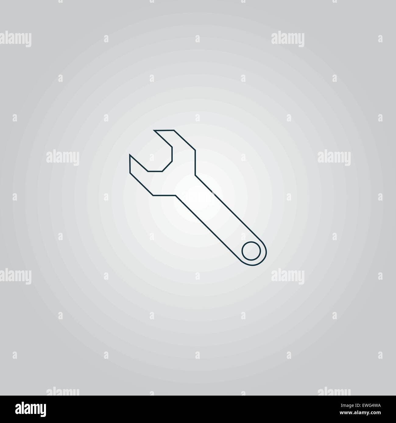 Simple repair icon wrench hi-res stock photography and images - Alamy