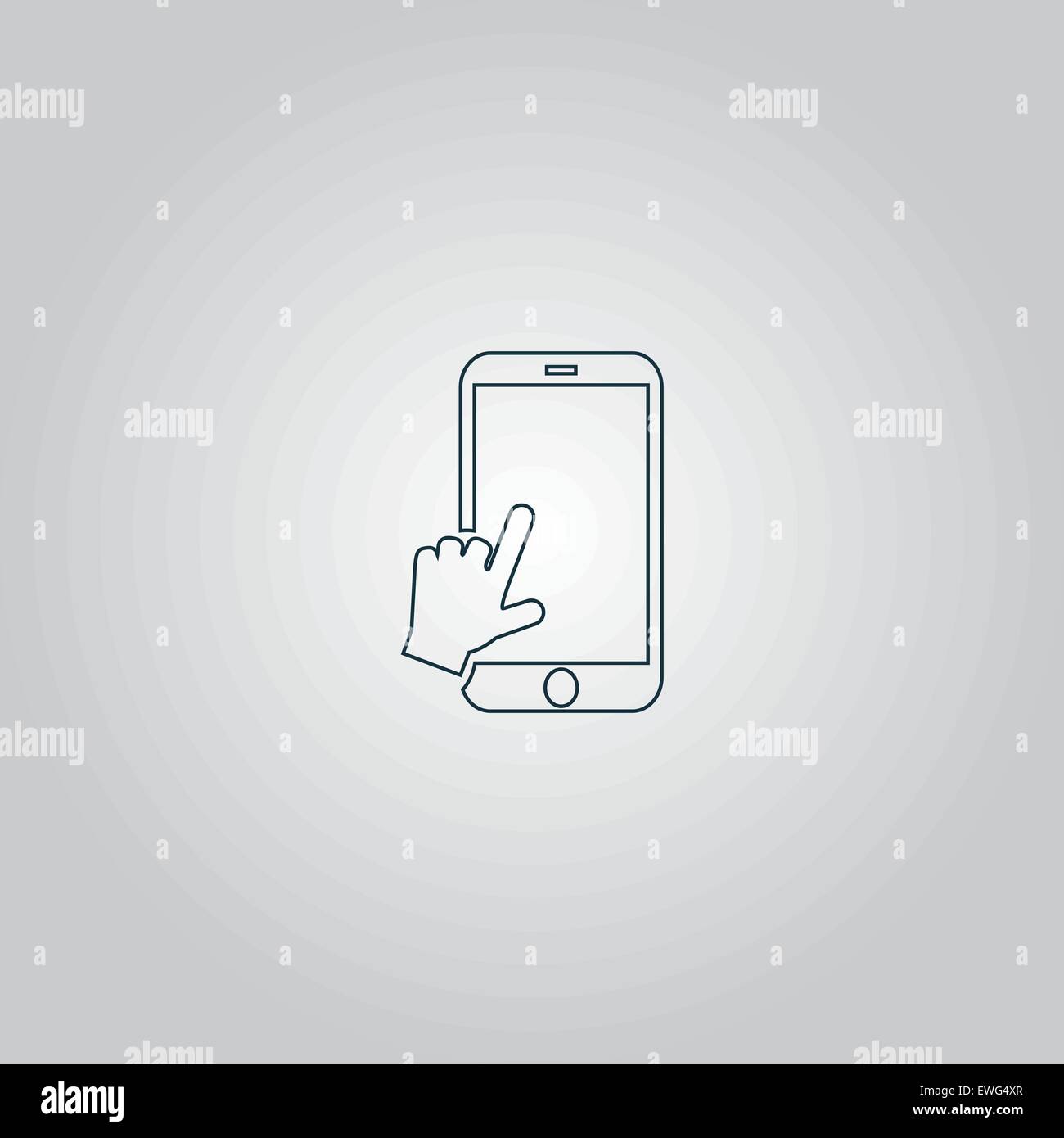 hand slide smartphone vector Stock Vector Image & Art - Alamy