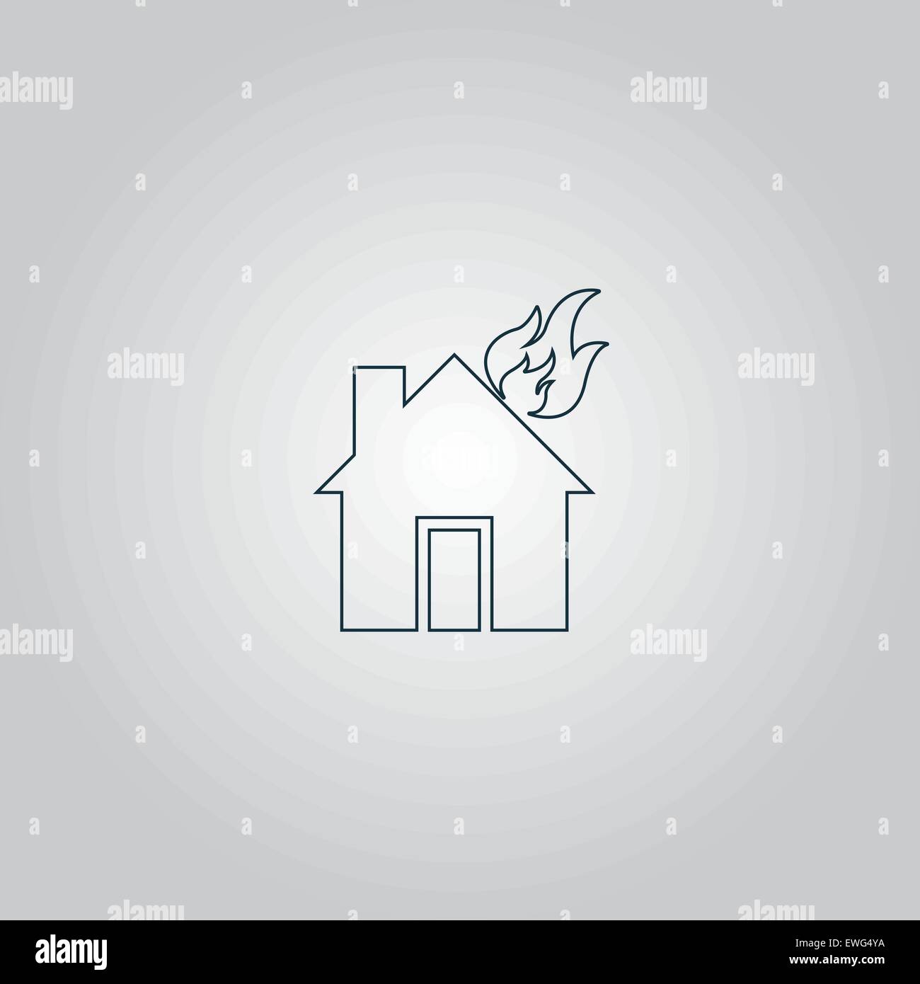 House on fire vector icon Stock Vector Image & Art - Alamy
