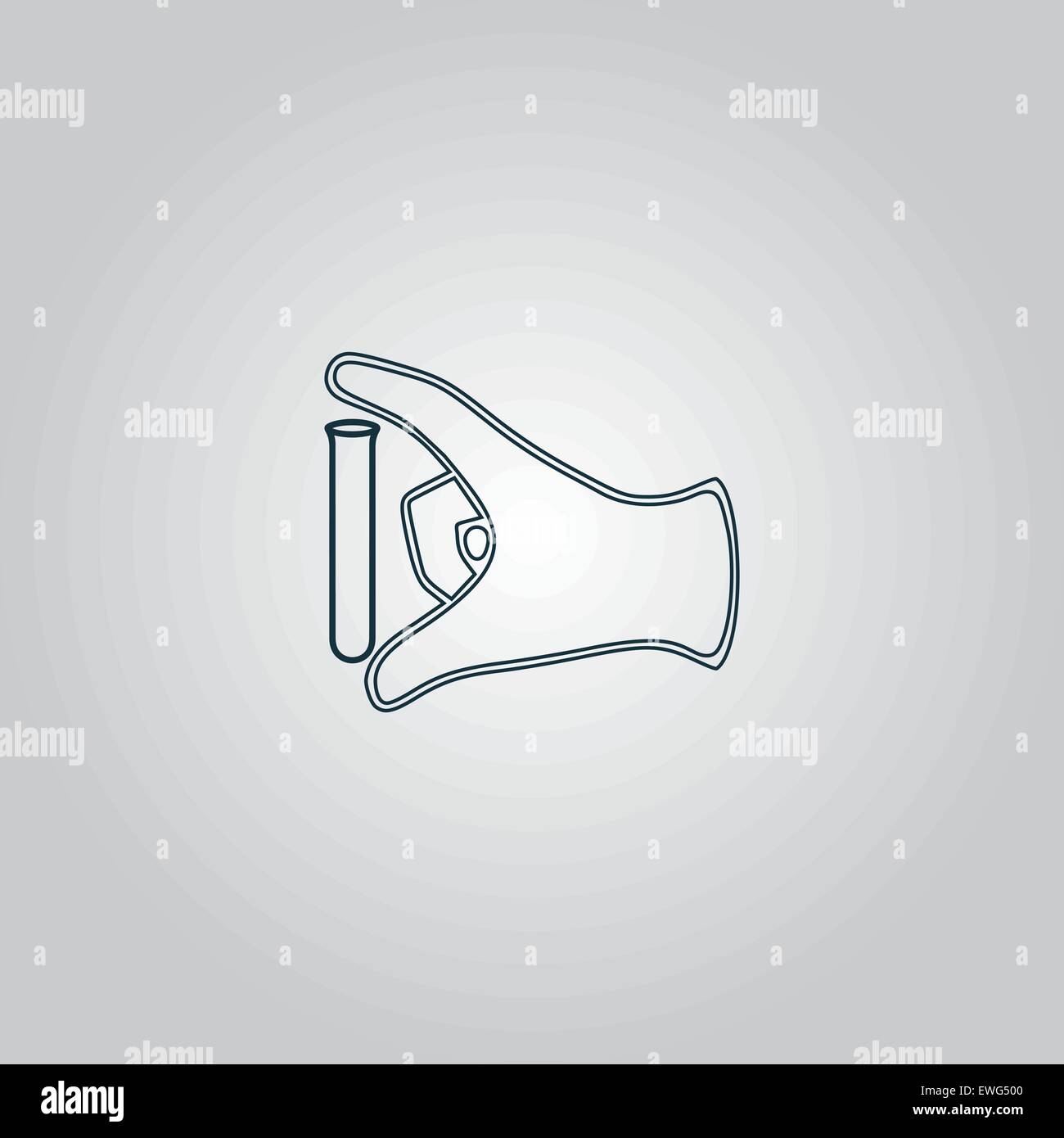 Hand with test tube Stock Vector Image & Art - Alamy