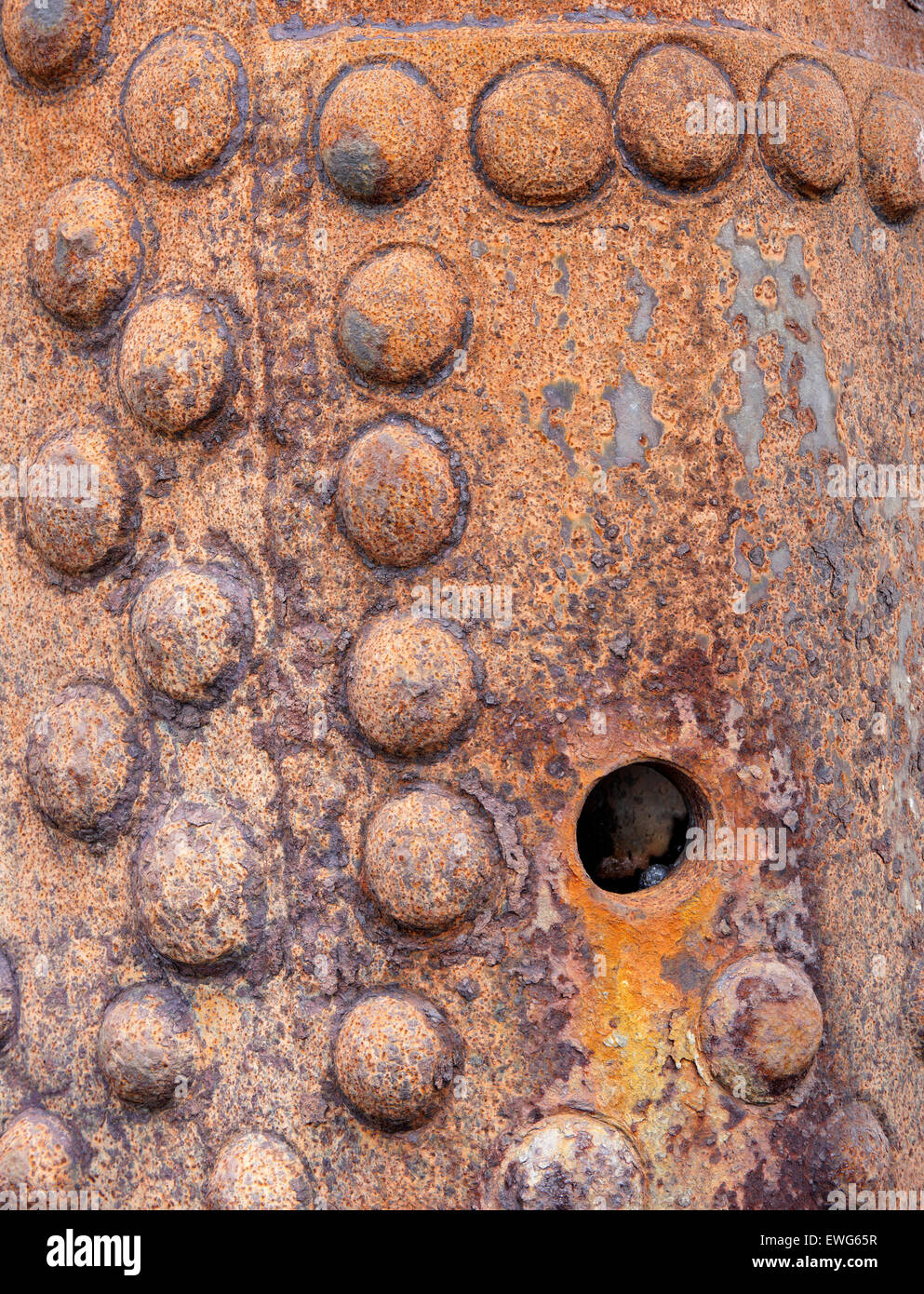 Detail of a rusting locomotive steam engine on the Severn Valley ...