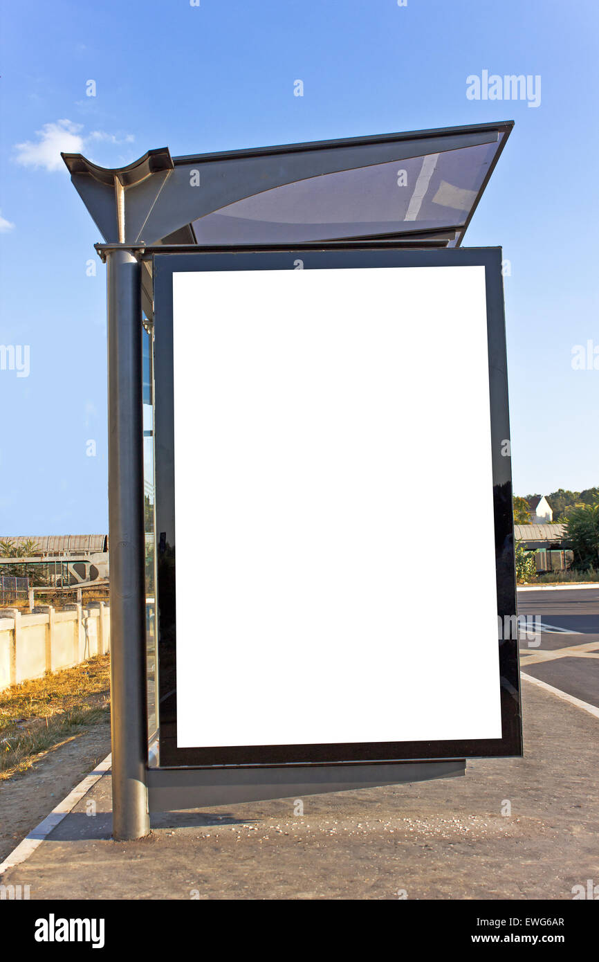 Poster bus stop sign hi-res stock photography and images - Alamy