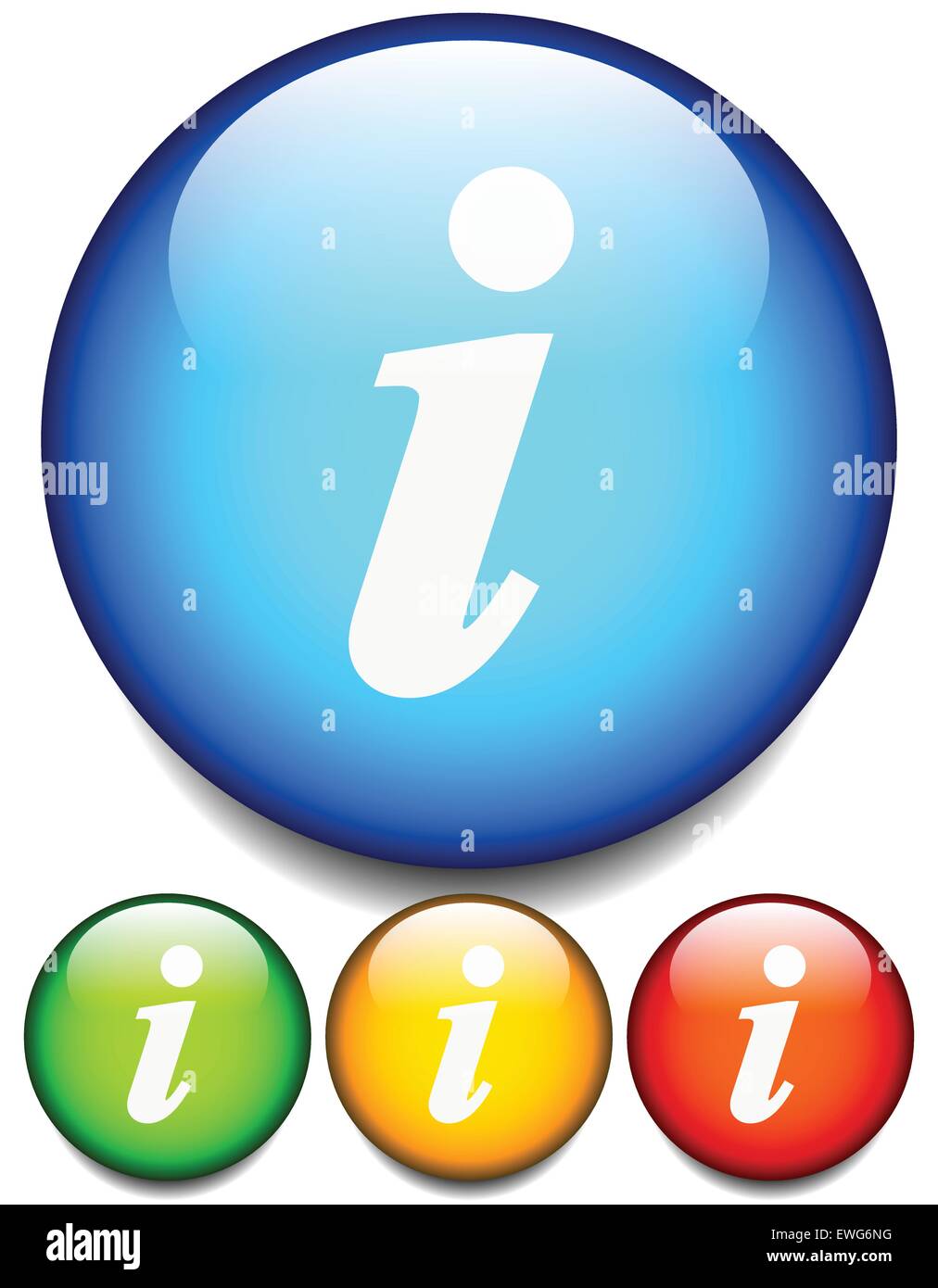 Information, info icon with letter i with italic font. vector Stock ...