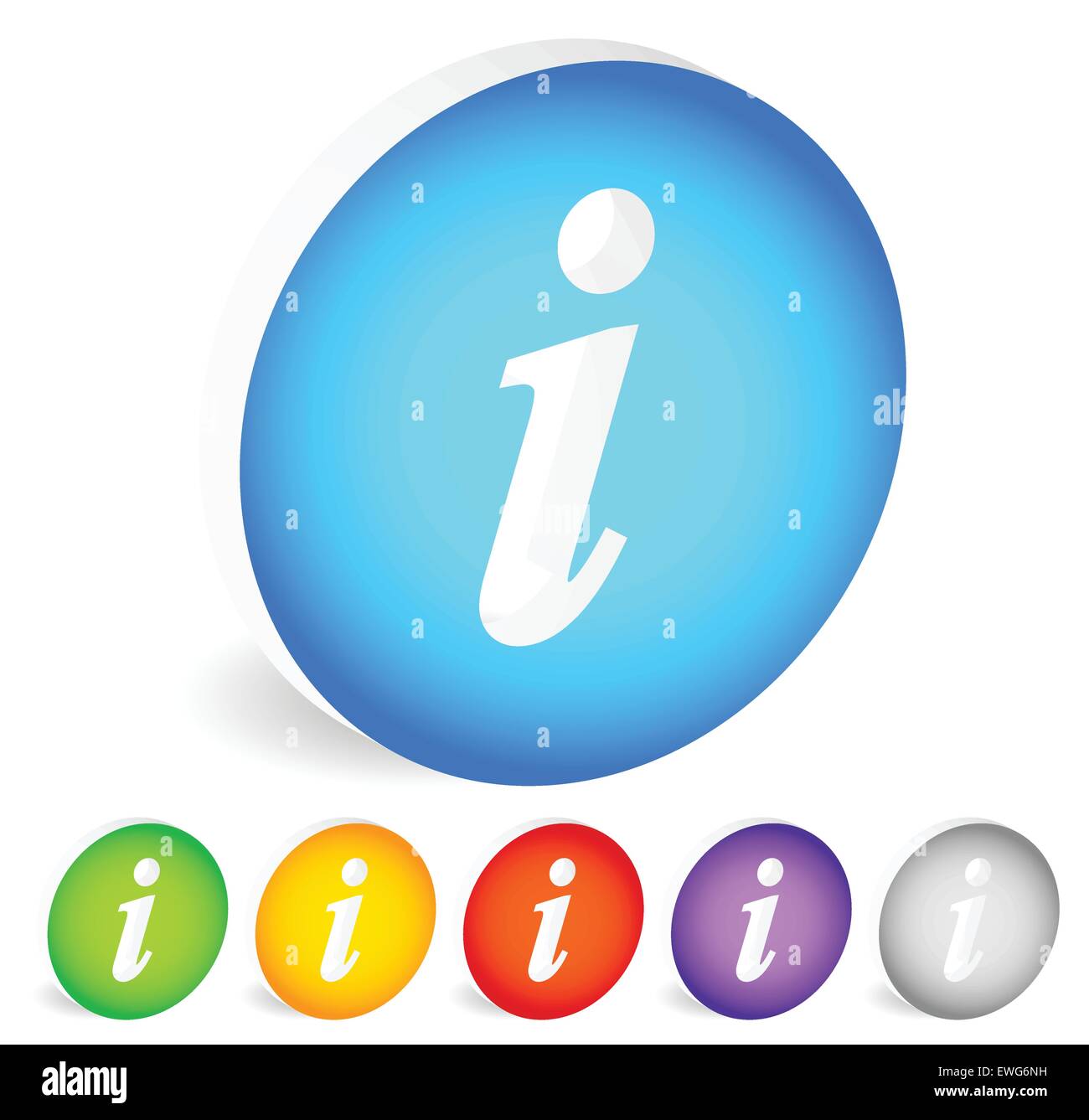 Information, info icon with letter i with italic font. vector Stock ...