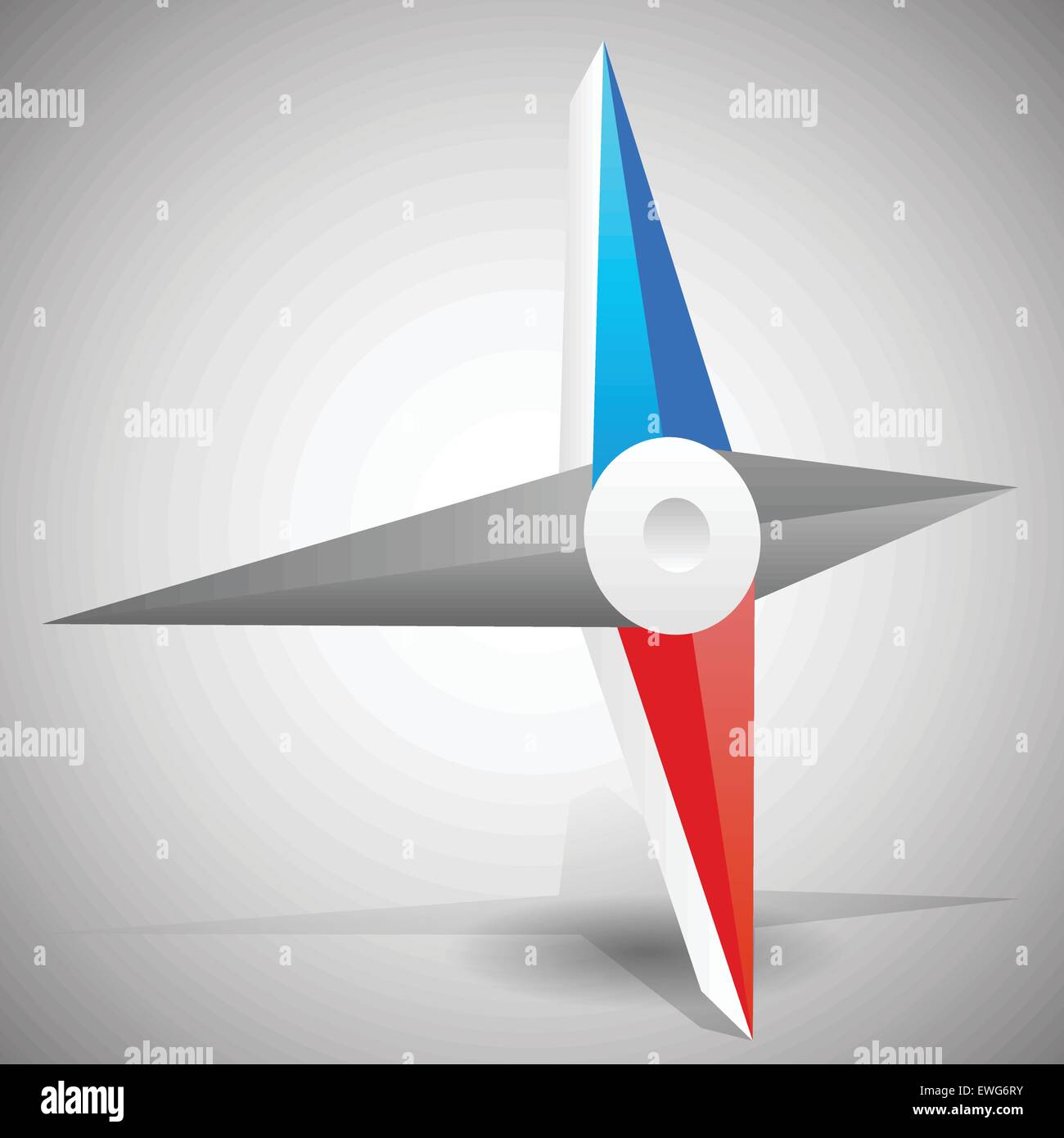 Needles, pointers of a compass. 3d vector graphic Stock Vector Image ...