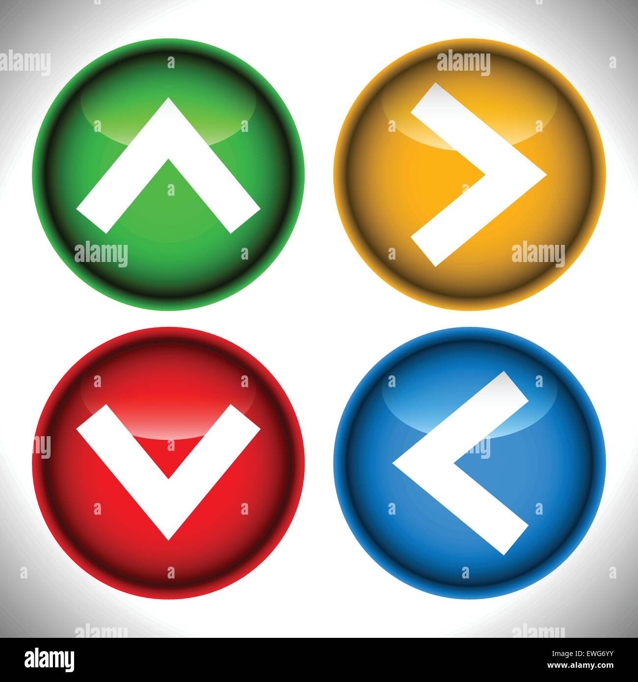 Set of arrow buttons, arrow icon. Vector graphics Stock Vector Image ...