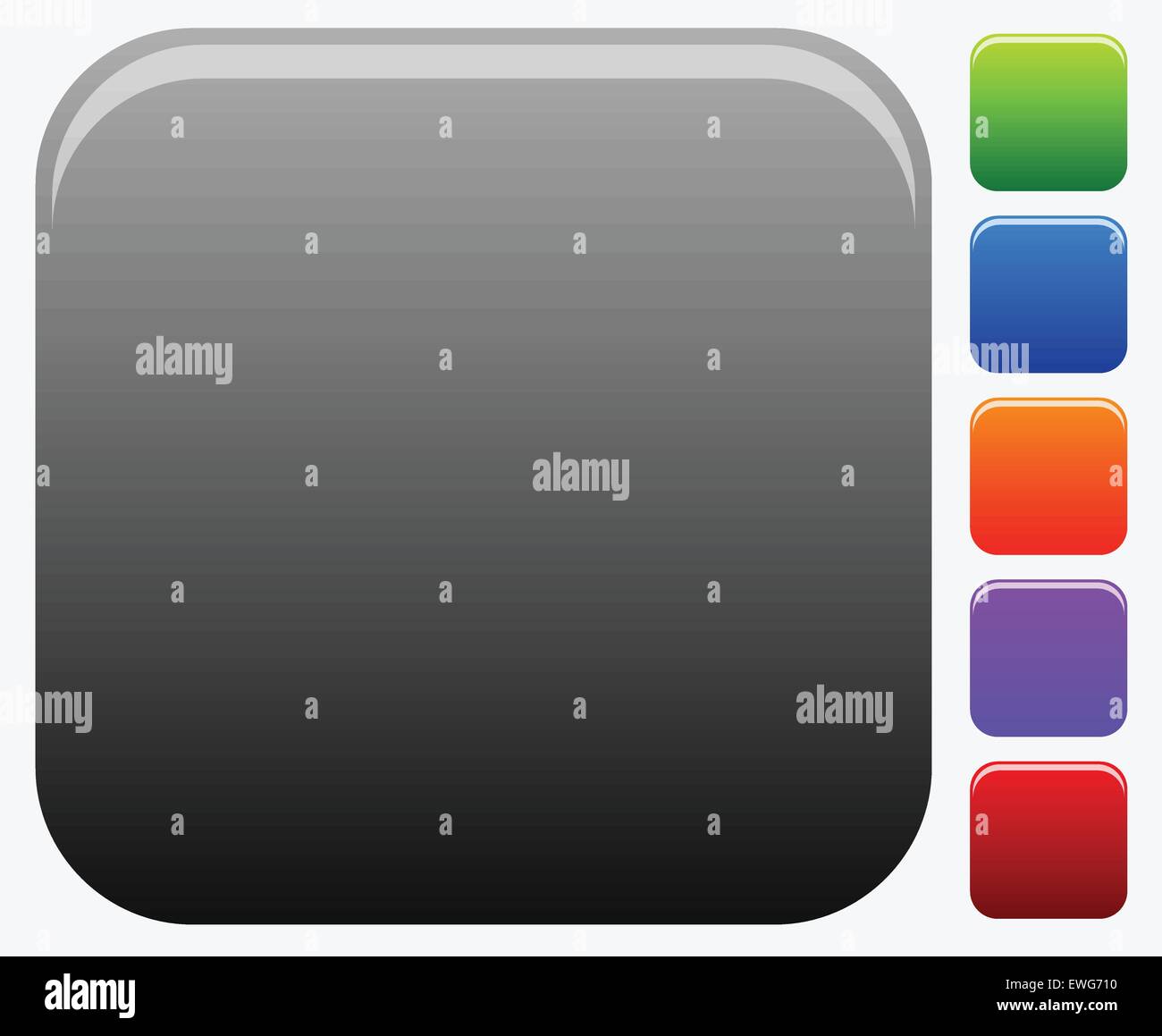 Empty square button or icon backgrounds for symbols Stock Vector Image ...