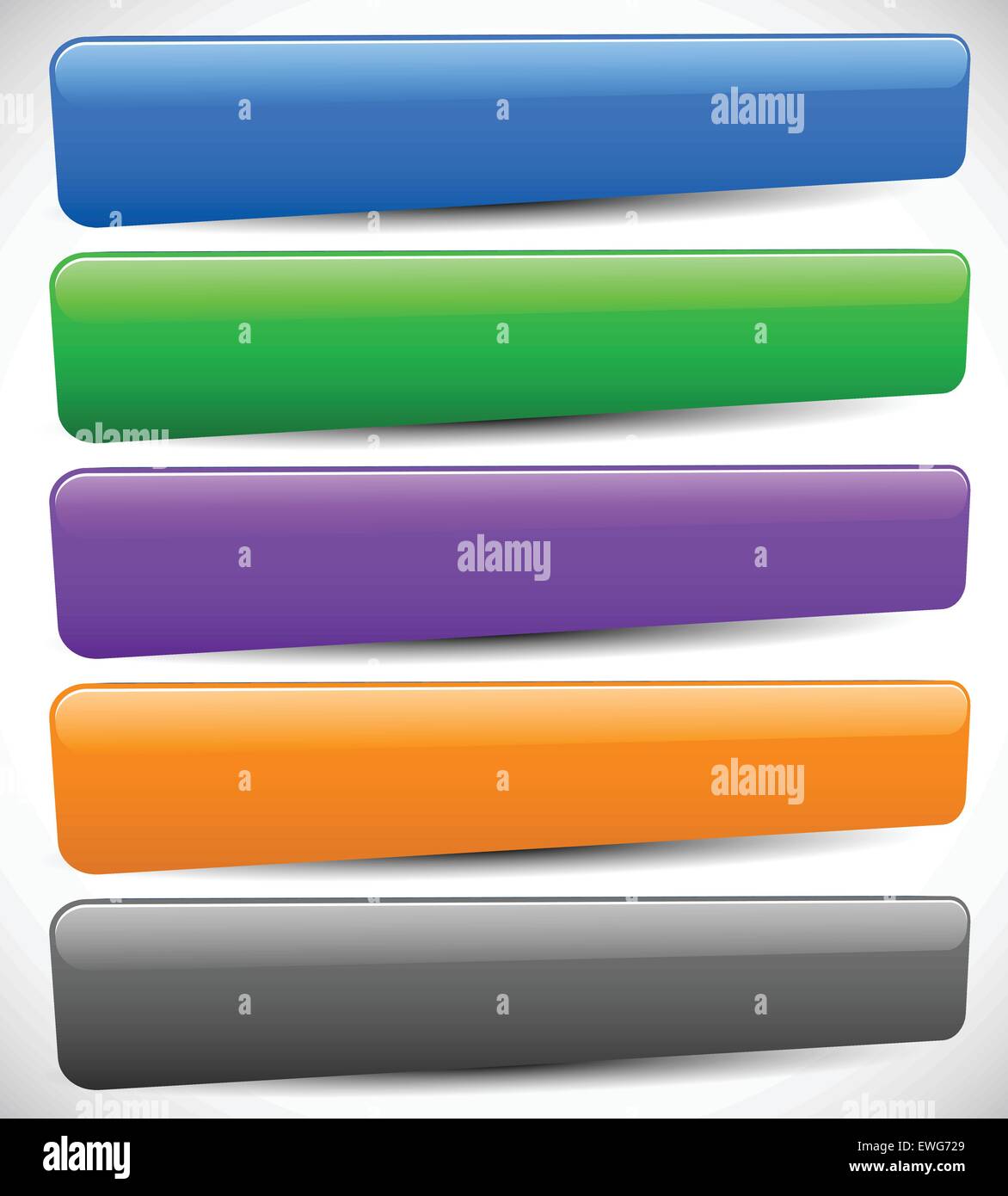 Set of blank button backgrounds in different colors. Vector design ...