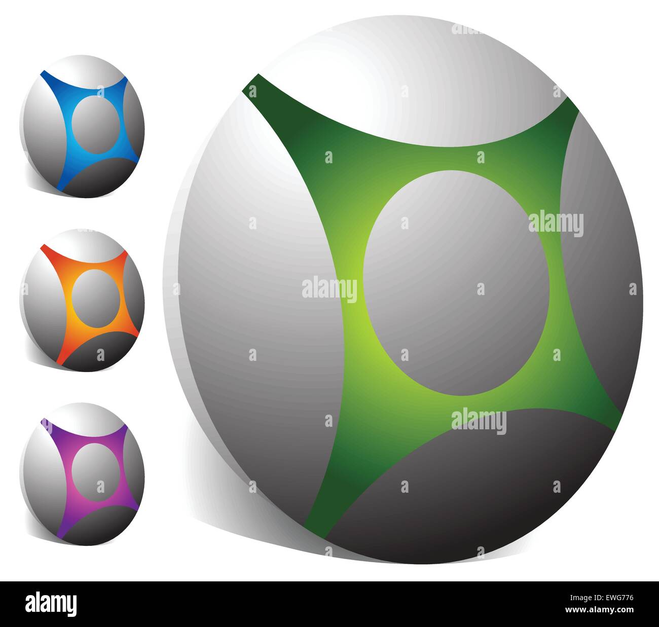 3d emblems with X shapes. vector illustration Stock Vector Image & Art ...