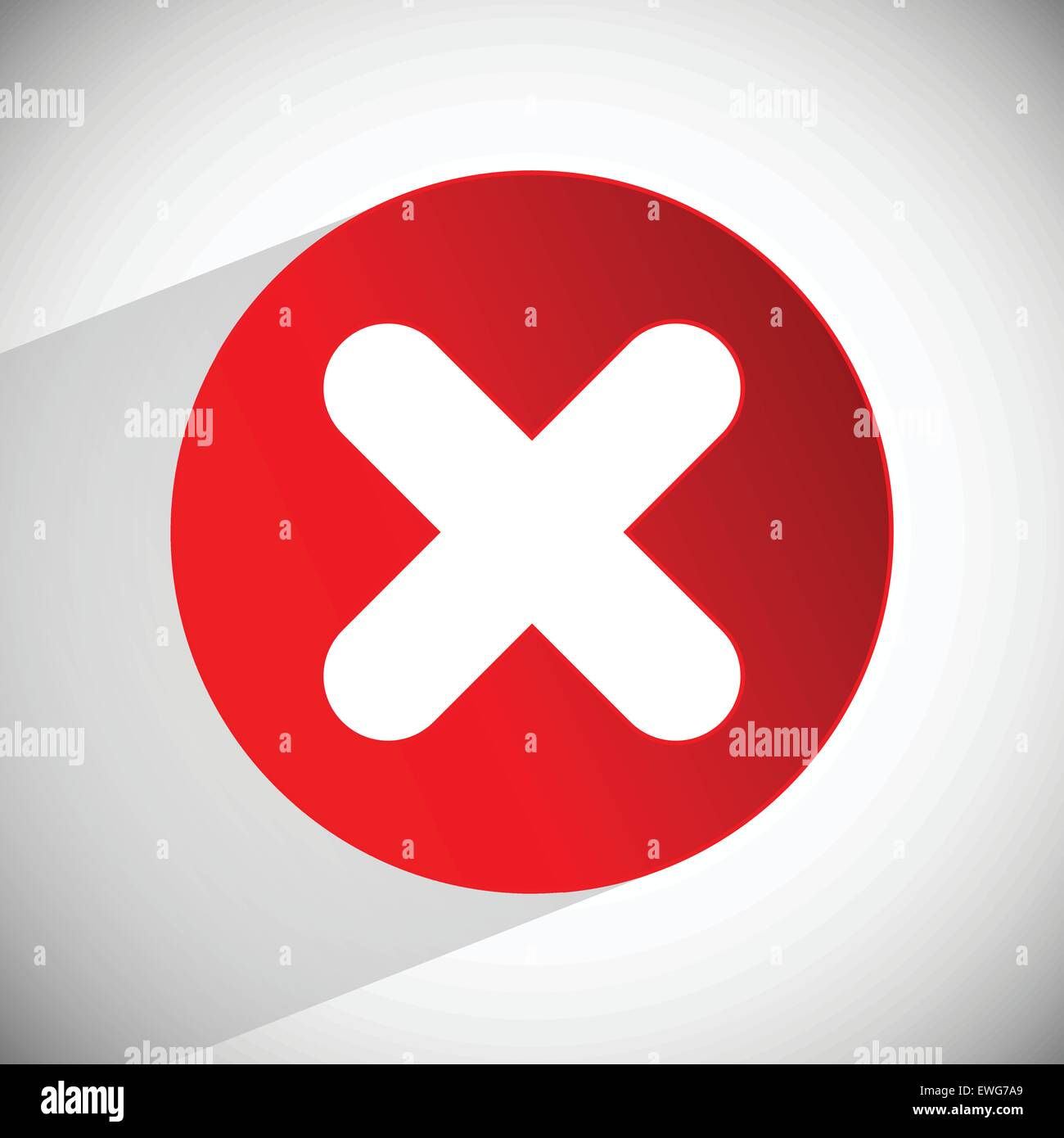 Red cross vector. Delete, remove, quit icon Stock Vector Image & Art - Alamy