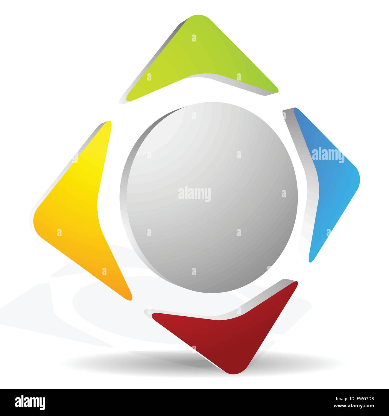 Generic icon with 4-way arrows. Editable vector graphics Stock Vector ...