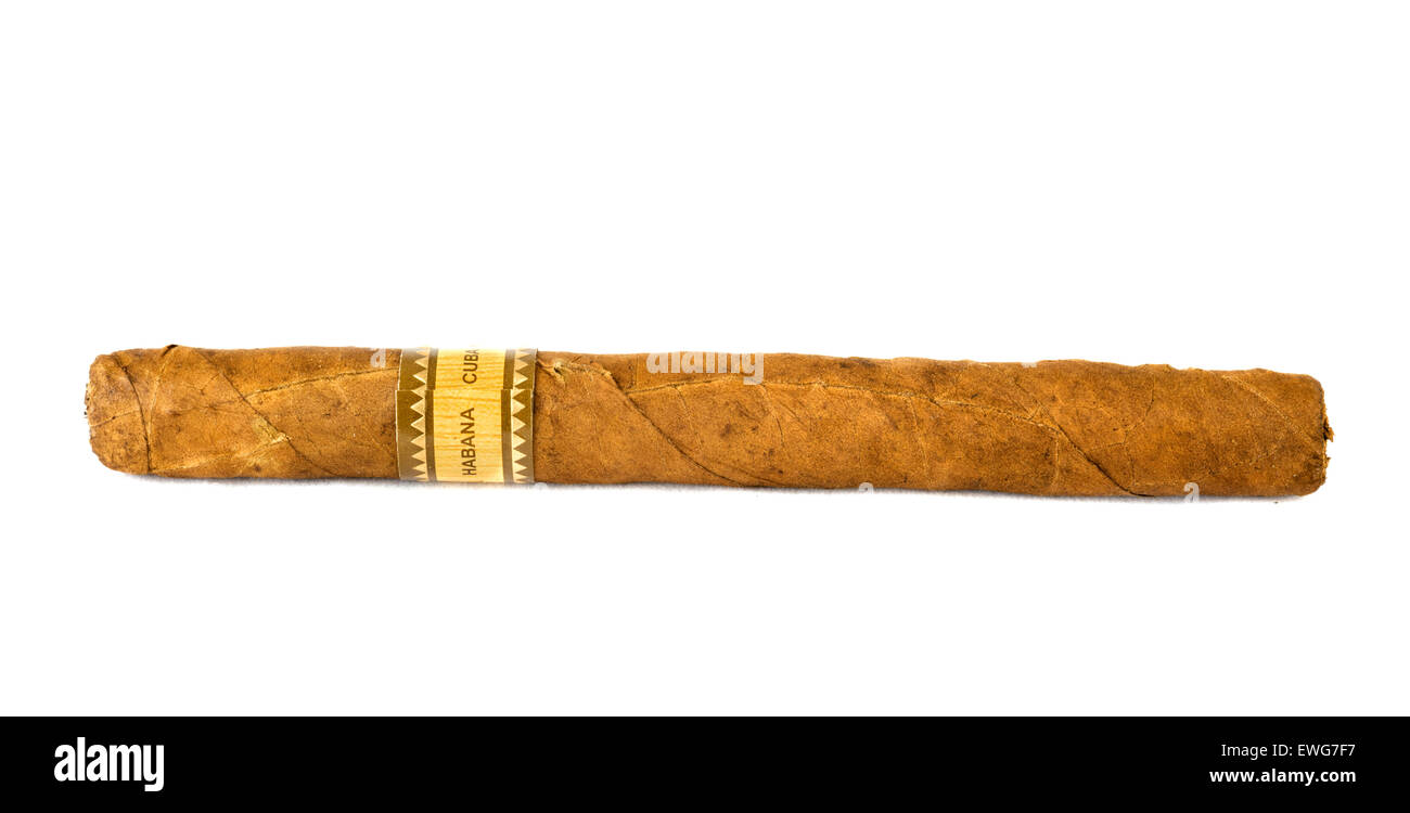 A genuine Habana cuban cigar, Cuba Stock Photo - Alamy