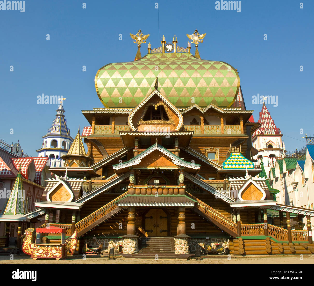 Wooden palace in Izmaylovsky Kremlin in region Izmaylovo - architecture ...