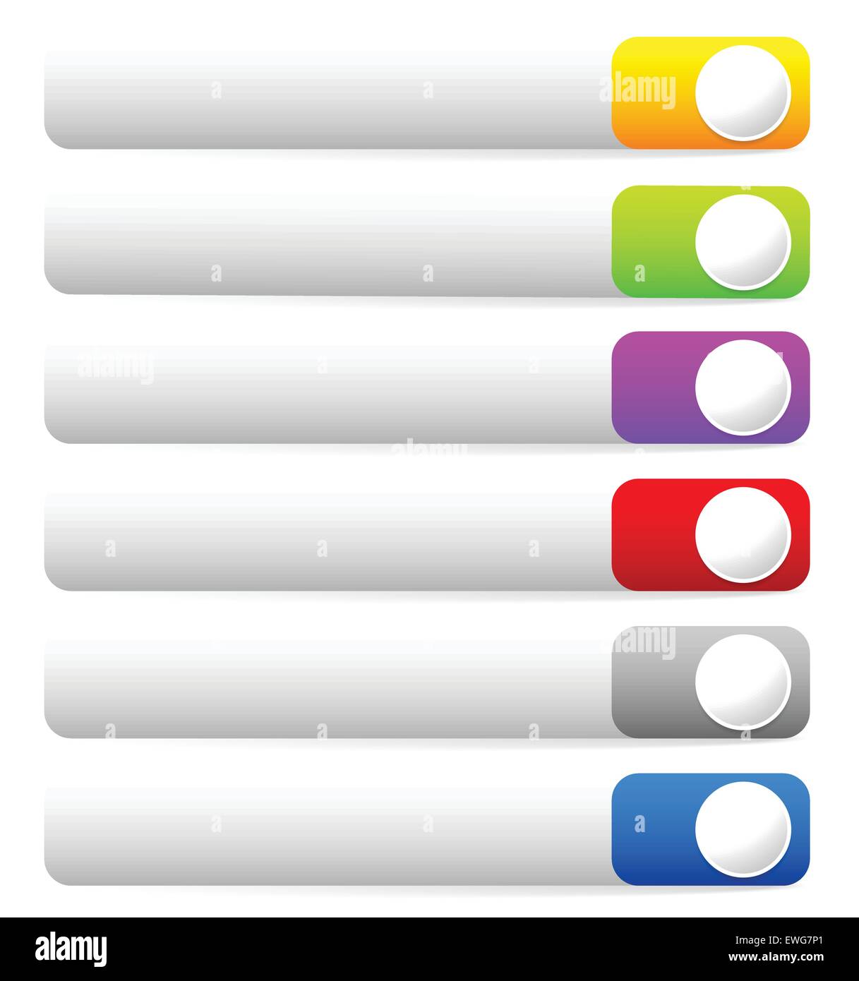 Horizontal blank button, banner backgrounds. Set of more colors. Web ...